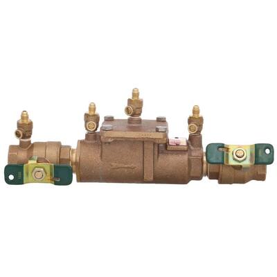 Watts 3/4 in. Bronze FPT x FPT Double Check Valve Assembly Backflow Preventer-007M3QT - The Home ...