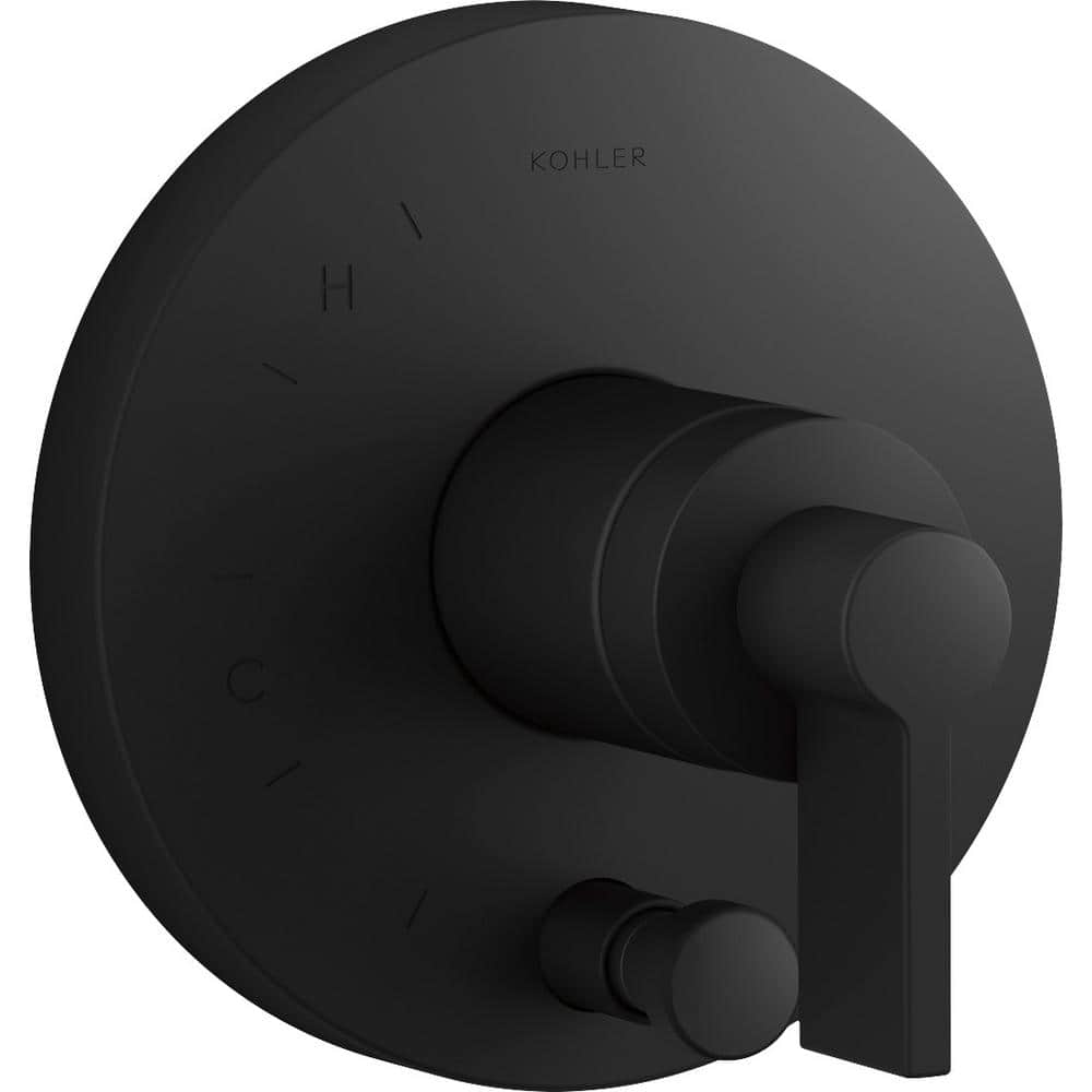 KOHLER Components 1-Handle Valve Handle Trim Kit in Matte Black (Valve ...