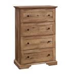 SAUDER New Grange 4-Drawer Vintage Oak Chest of Drawers 423706