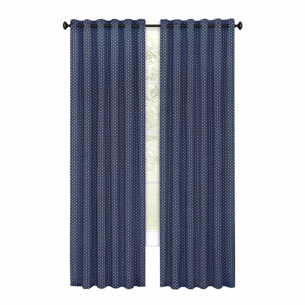 ACHIM Bedford Front Tab Light Filtering Window Curtain Panel - 42x63 ...