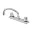 EZ-FLO Basic-N-Brass Collection 4 in. Centerset 2-Handle Laundry Faucet ...