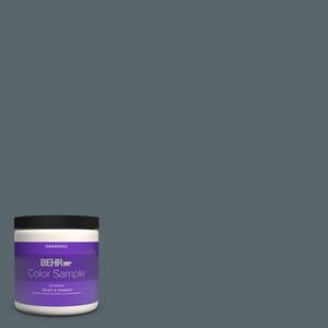 BEHR MARQUEE 1 gal. #N470-6 Whale Gray Satin Enamel Exterior Paint ...