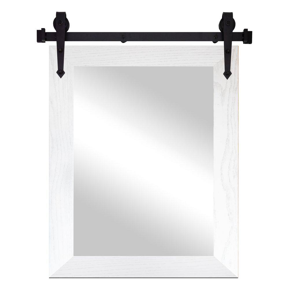 Rayne Mirrors (33 in. W x 42 in. H) White Oak Hardwood Mirror With ...