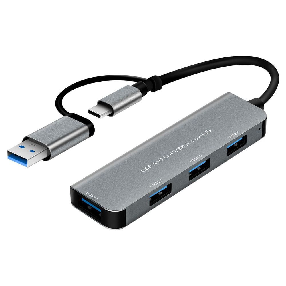 Lukyamzn USB Hub Splitter 1 to 4 USB 3.0/USBA/C Adapter for Laptop Ultra-Fast Data Transfers ...
