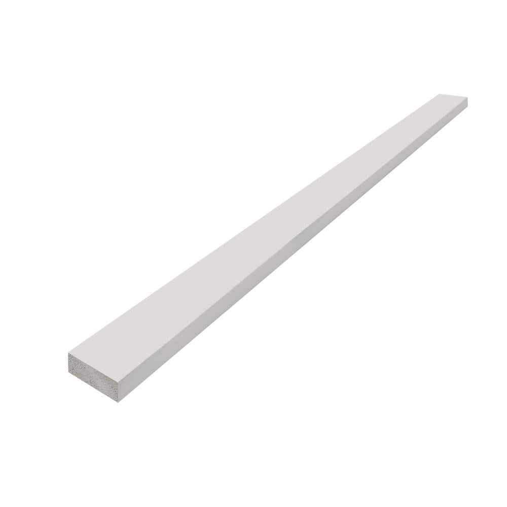 Edge 2 in. x 4 in. x 8 ft. Primed Wood Fascia Trim Board ( Actual: 1. ...