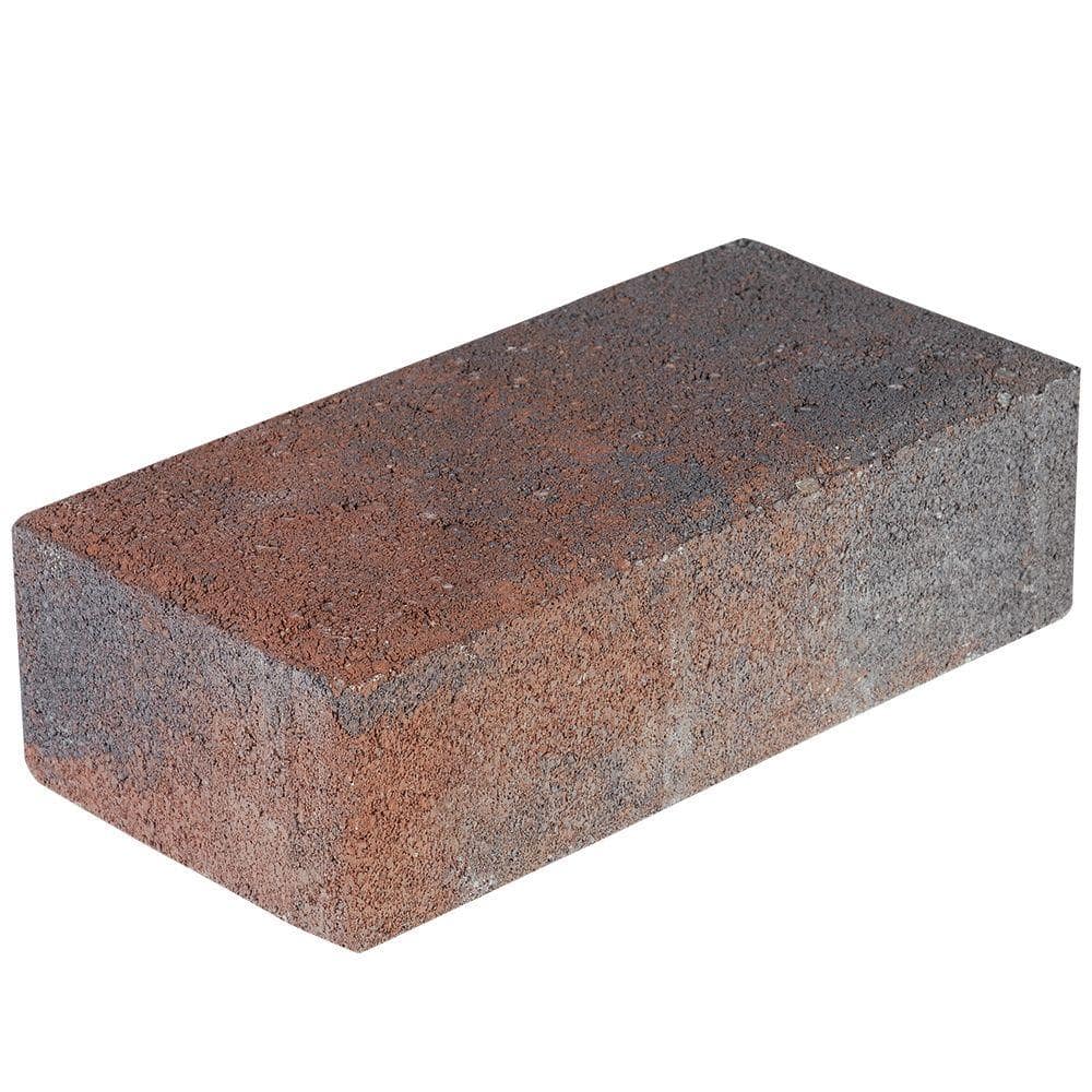 Pavestone Holland 4 in. L x 8 in. W x 2.38 mm H Oaks Blend Concrete ...