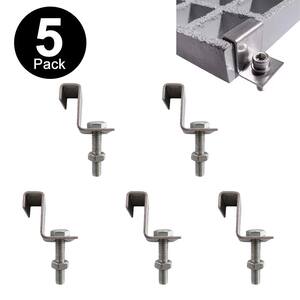 Wellco Stainless Steel C-Clamp, Composite Grating Clip, Connector, for ...