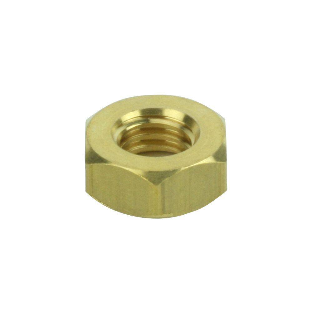 Everbilt #12-24 tpi Brass Machine Screw Nut 34361 - The Home Depot