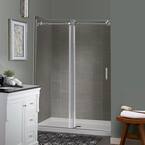 Lavish 35-1/2 in. x 35-1/2 in. x 82 in. Corner Drain Corner Shower ...