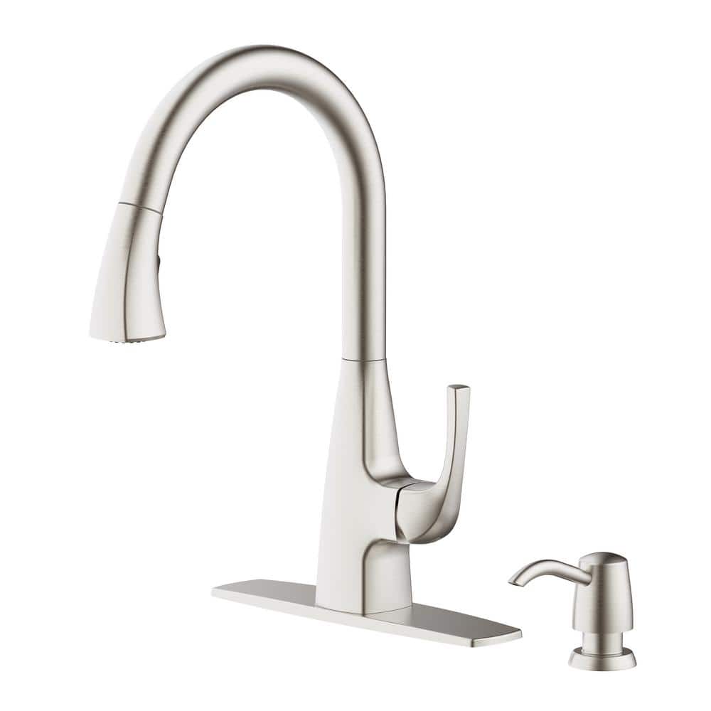 Glacier Bay Calandine Single-Handle Pull-Down Sprayer Kitchen Faucet ...