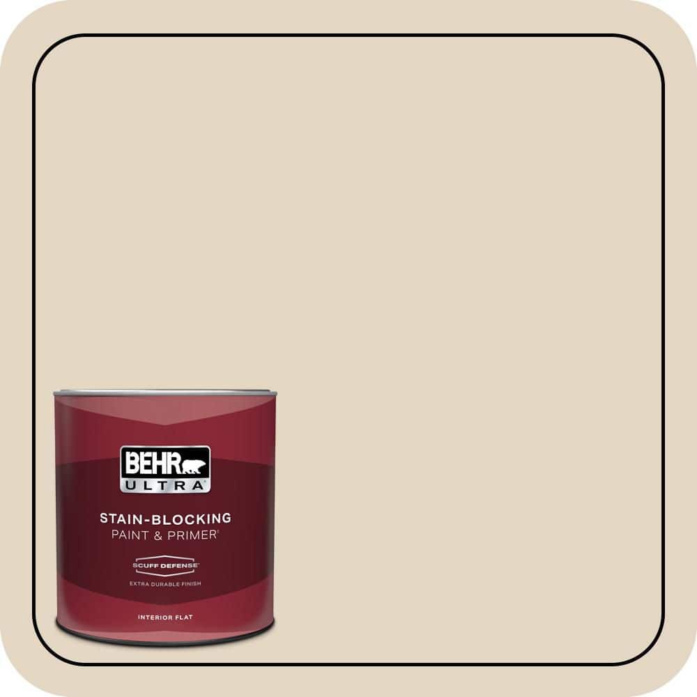 BEHR ULTRA 1 qt. #N270-1 High Style Beige Extra Durable Flat Interior ...