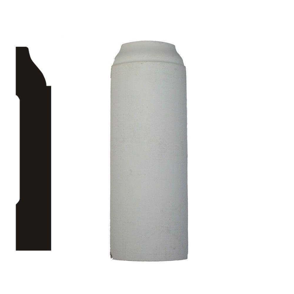 LWM 623 9/16 in. x 1-3/4 in. x 3-1/4 in. MDF Primed Radius Base Outside ...