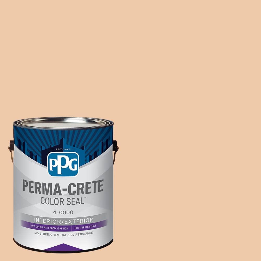 Perma-Crete Color Seal 1 gal. PPG1202-4 Caramel Ice Satin Interior ...