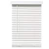 Designer's Touch White Cordless Room Darkening 2 in. Faux Wood Blind ...
