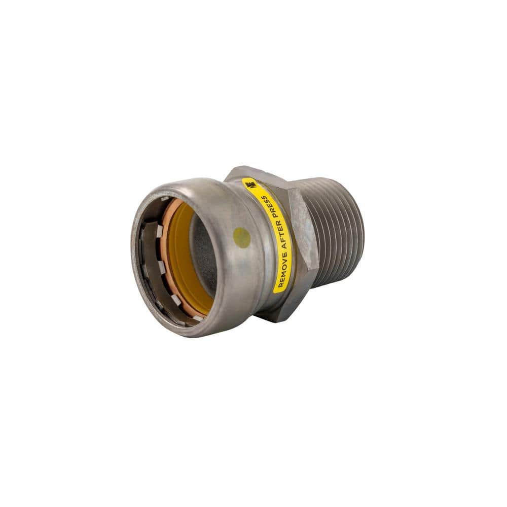 Streamline 1 in. Carbon Steel Press x MPT Male Adapter Fitting ...