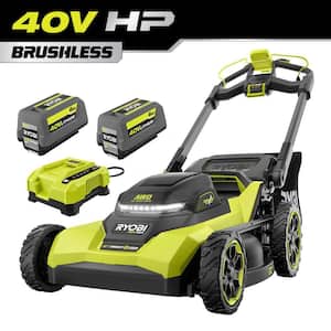 RYOBI 40V HP 21" Brushless Cross Cut Self-Propelled All Wheel Drive ...