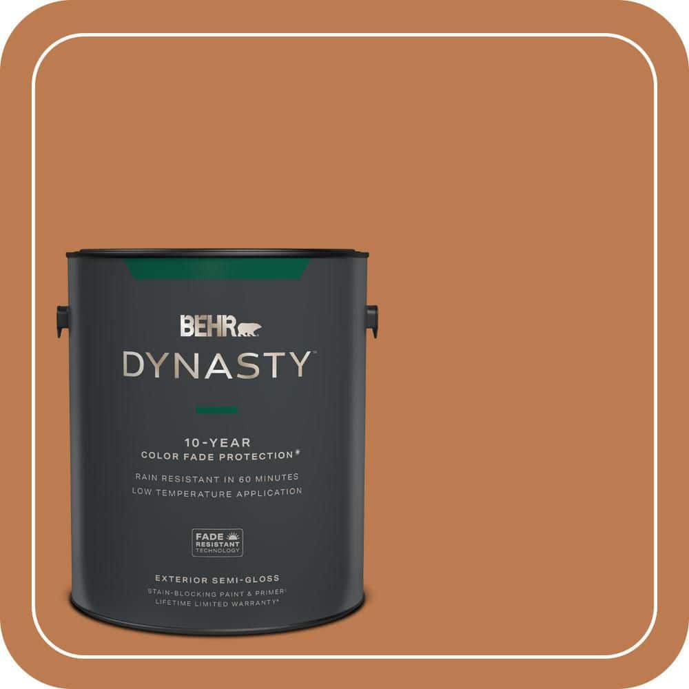 BEHR DYNASTY 1 gal. #260D-6 Chai Spice Semi-Gloss Exterior Stain ...