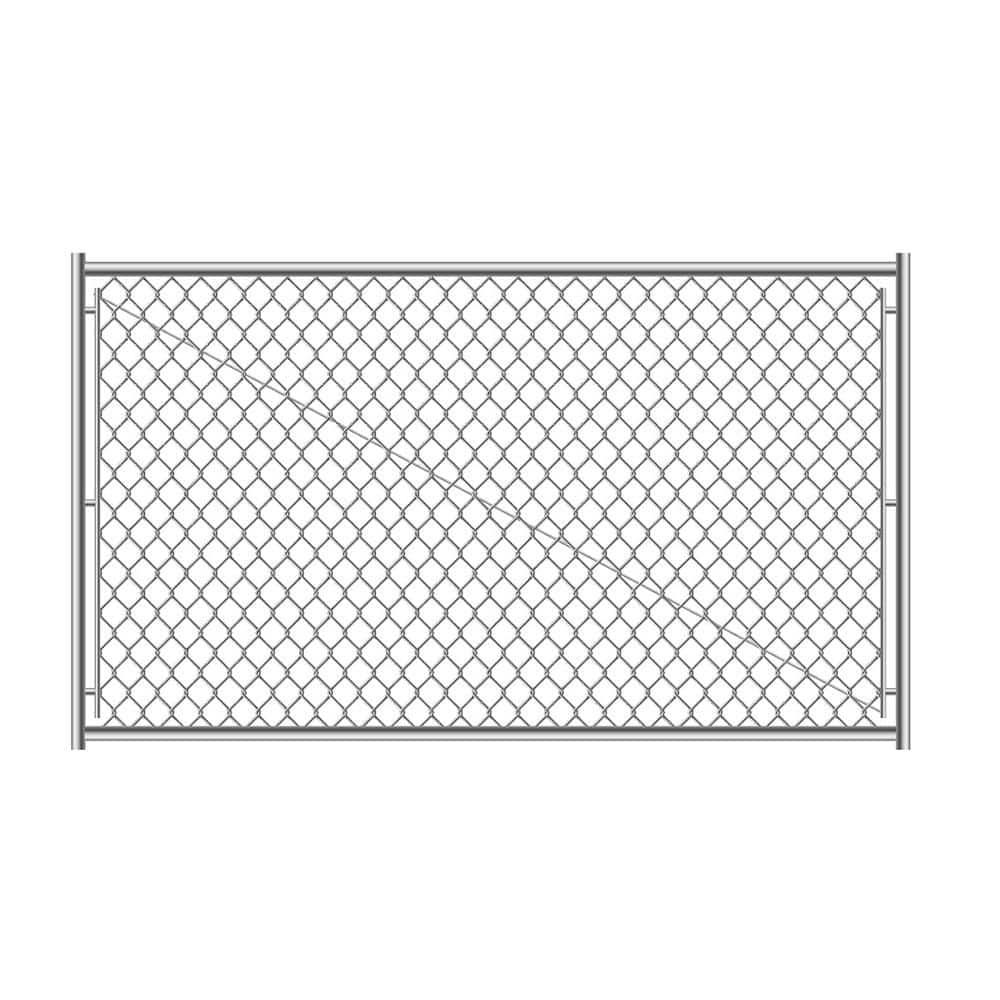 3.8 ft. H Adjustable Chain Link Walk Gate Kit-Fits Openings 24 in. 72 ...