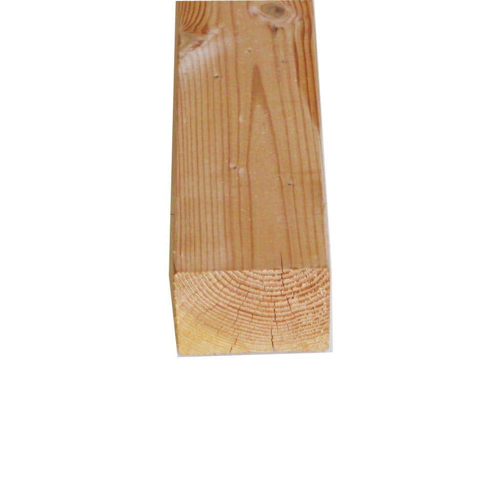 Mendocino Forest Products 4 in. x 4 in. x 8 ft. #2 and Better Kiln Dry ...