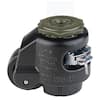 Foot Master GDR Series 2-1/2 in. Nylon Swivel Flat Black 1/2 in. Stem ...