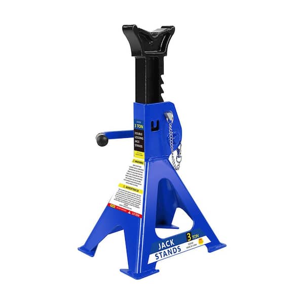 3 Ton Hydraulic Low Profile Floor Jack plus 2PCS 3 Ton Jack Stands ...