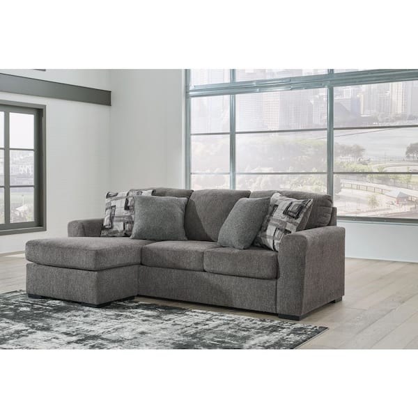 Signature DESIGN BY ASHLEY Gardiner 101 in. Square Arm Polyester L ...