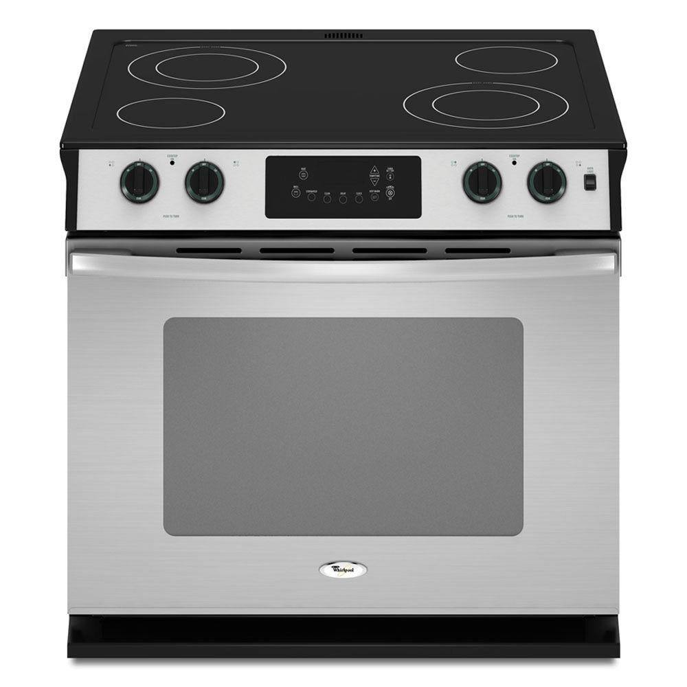Whirlpool 4.5 cu. ft. Drop-In Electric Range with Self-Cleaning Oven in ...