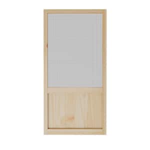 ARK DESIGN 36 in. x 80 in. Rustic Style Universal Paneled Unfinished ...