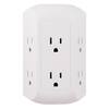 GE Grounded 6-Outlet Wall Tap Surge Protector, Adapter Spaced Outlets ...