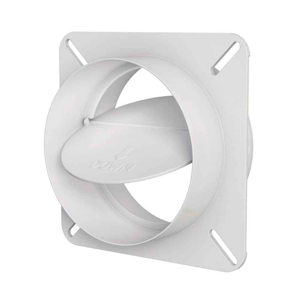 Everbilt 4 in. Dia. Plastic Inline Exhaust Vent Draft Damper BD04RHD ...