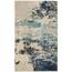 Nourison Celestial Ivory/Teal Blue 9 ft. x 12 ft. Abstract Modern Area ...
