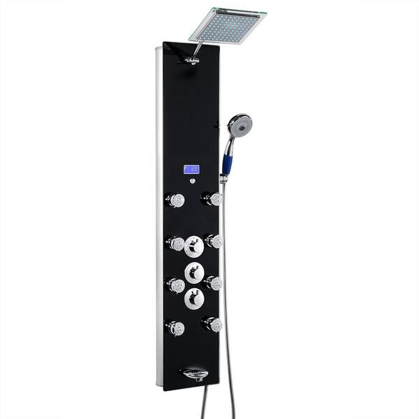 Have a question about AKDY 52 in. 8-Jet Shower Panel System in Black ...