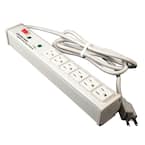 AC WORKS 8-Outlet 6 ft. SJT 14/3 Rotating Power Strip with Surge ...
