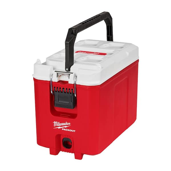 Milwaukee PACKOUT 10 in. Red 16 qt. Compact Cooler 48 22 8460 The Home Depot
