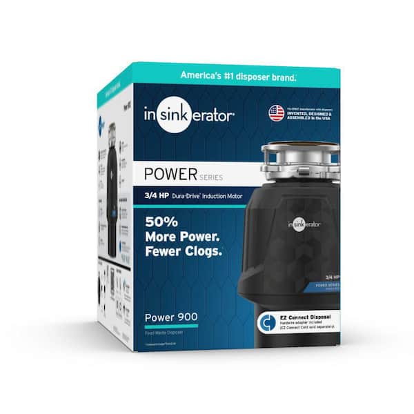 InSinkErator Power 900, 3/4 HP Garbage Disposal, Power Series EZ ...
