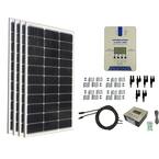 WindyNation 200-Watt Monocrystalline Solar Panel Kit with 30 Amp Solar ...