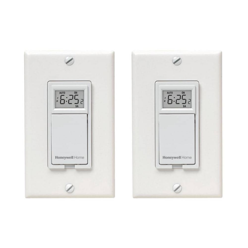 Honeywell Home 120-Volt 7-Day Programmable Indoor Light Switch Timer (2 ...