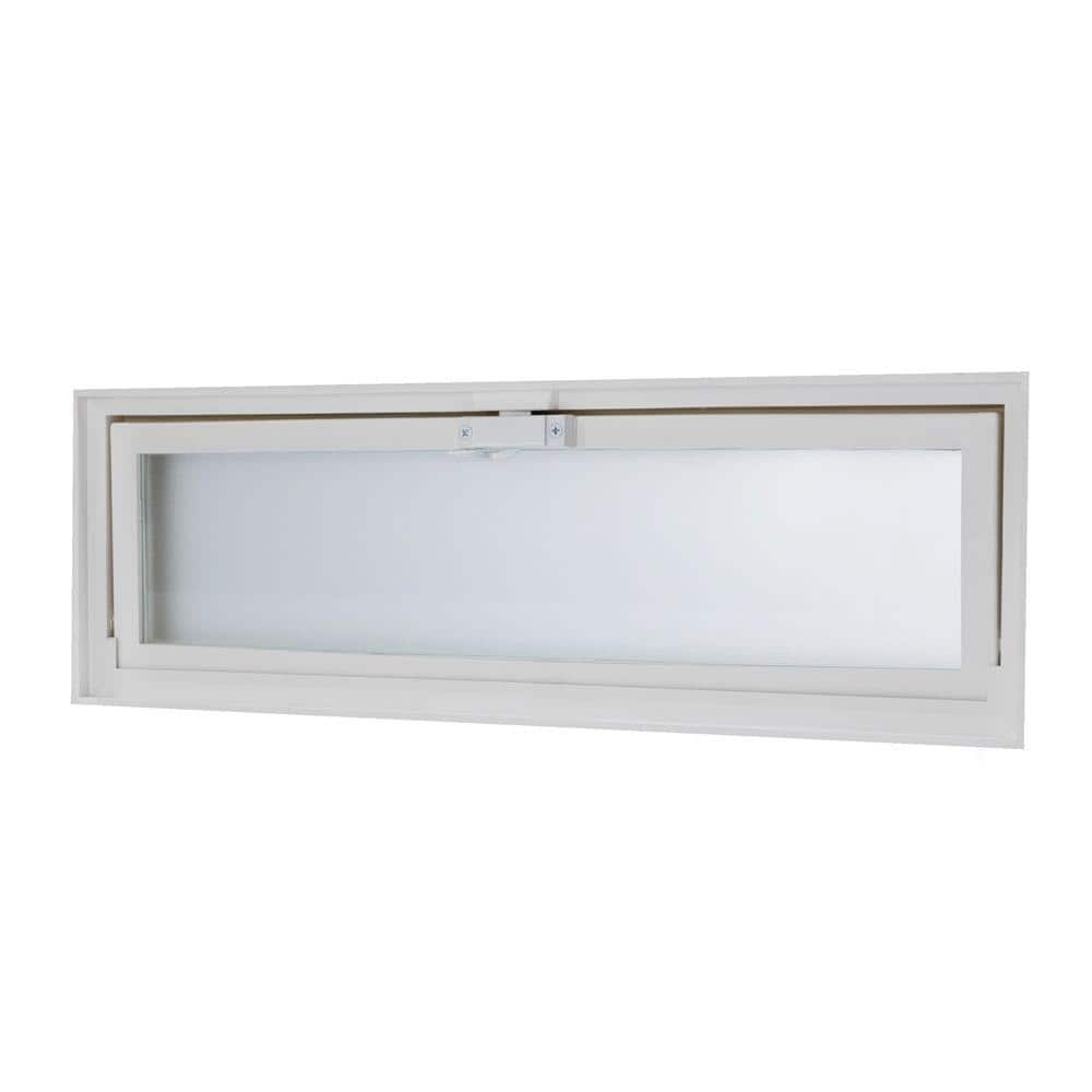 TAFCO WINDOWS 23.25 in. x 7.75 in. Hopper Vent with Screen for Glass ... TAFCO WINDOWS 23.25 in. x 7.75 in. Hopper Vent with Screen for Glass ...