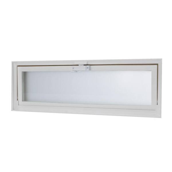 TAFCO WINDOWS 23.25 in. x 7.75 in. Hopper Vent with Screen for Glass ... TAFCO WINDOWS 23.25 in. x 7.75 in. Hopper Vent with Screen for Glass ...