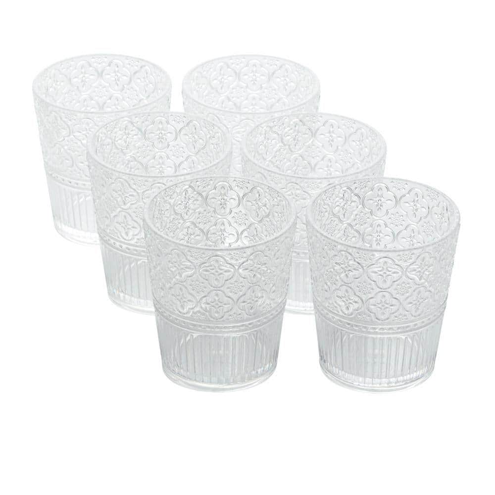 Certified International Victoria 16 oz. Clear Acrylic DOF Glass (Set of ...