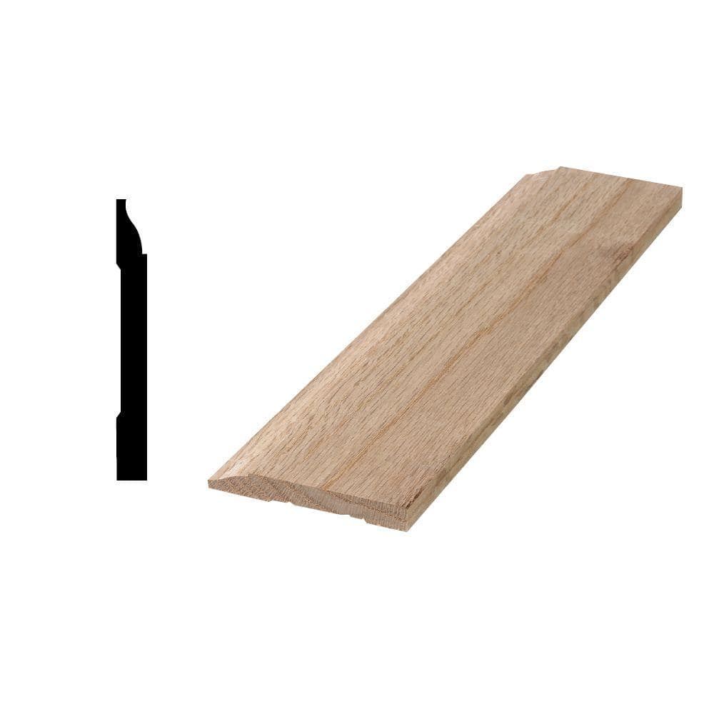 Woodgrain Millwork WG 6540 - 3 in. x 3/8 in. Oak Base Moulding 10000301 ...
