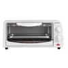 Courant 650-Watt 2-Slice White Toaster Oven with Toast, Bake, and Broil ...