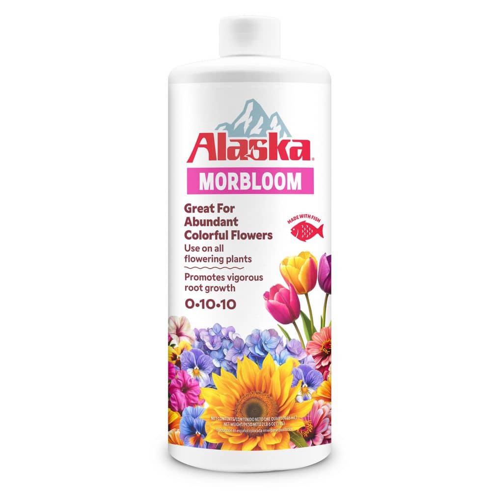 Alaska Morbloom 32 oz. (1 qt.) Liquid Flowering Plant Food Fertilizer ...