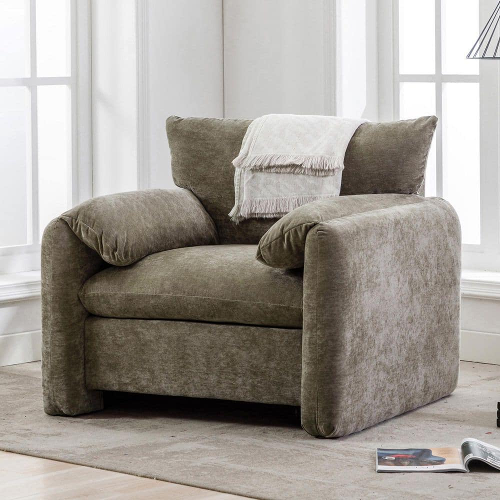 Harper & Bright Designs Matcha Green Morden and Stylish Oversized ...