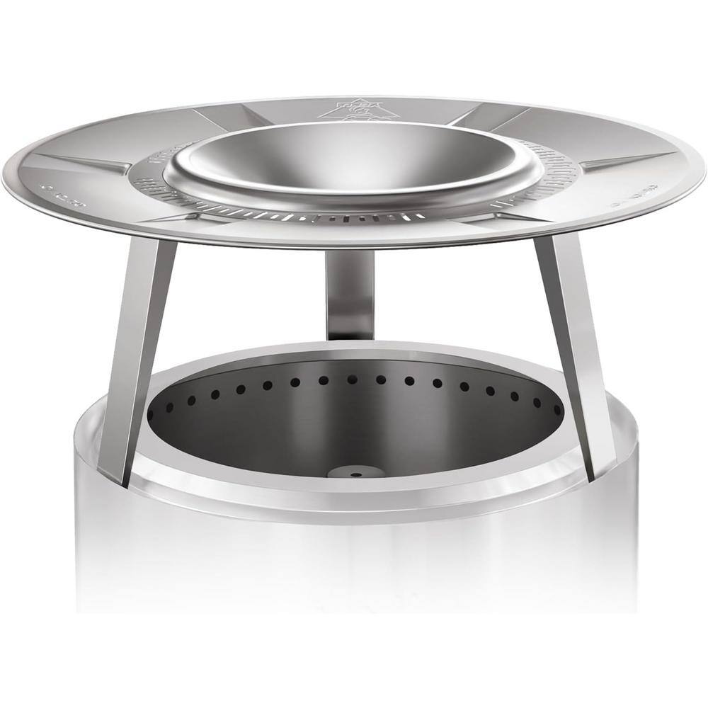 Mximu 19.5 in. Stainless Steel Fire Pit Heat Deflector for Solo Stove ...