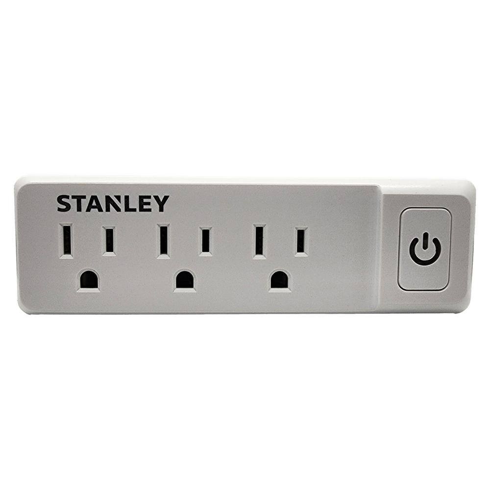 Stanley PlugMax ECO 15 Amp 3 Prong Grounded 3 Outlet Wall Adapter 30316 ...