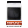 LG 7.3 cu. ft. Vented SMART Gas Dryer in Alpine White with EasyLoad ...