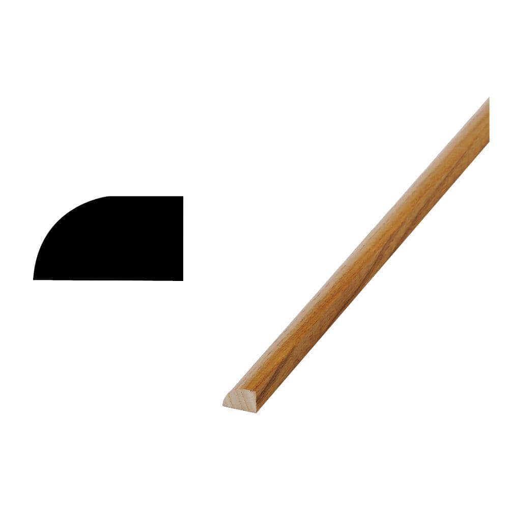 Woodgrain Millwork WM 129 11/16 in. x 11/16 in. Ash Quarter Round ...