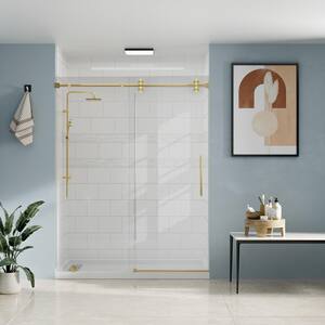 AZUPIN 36 in. L x 60 in. W x 78 in. H Alcove Shower Stall/Kit with ...