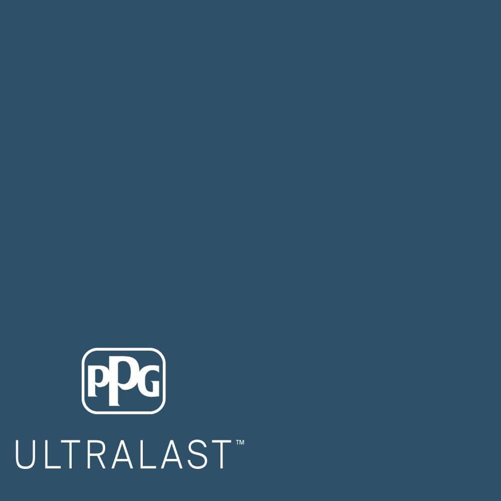 PPG UltraLast 5 gal. PPG1155-7 Blue Lava Eggshell Interior Paint and ...